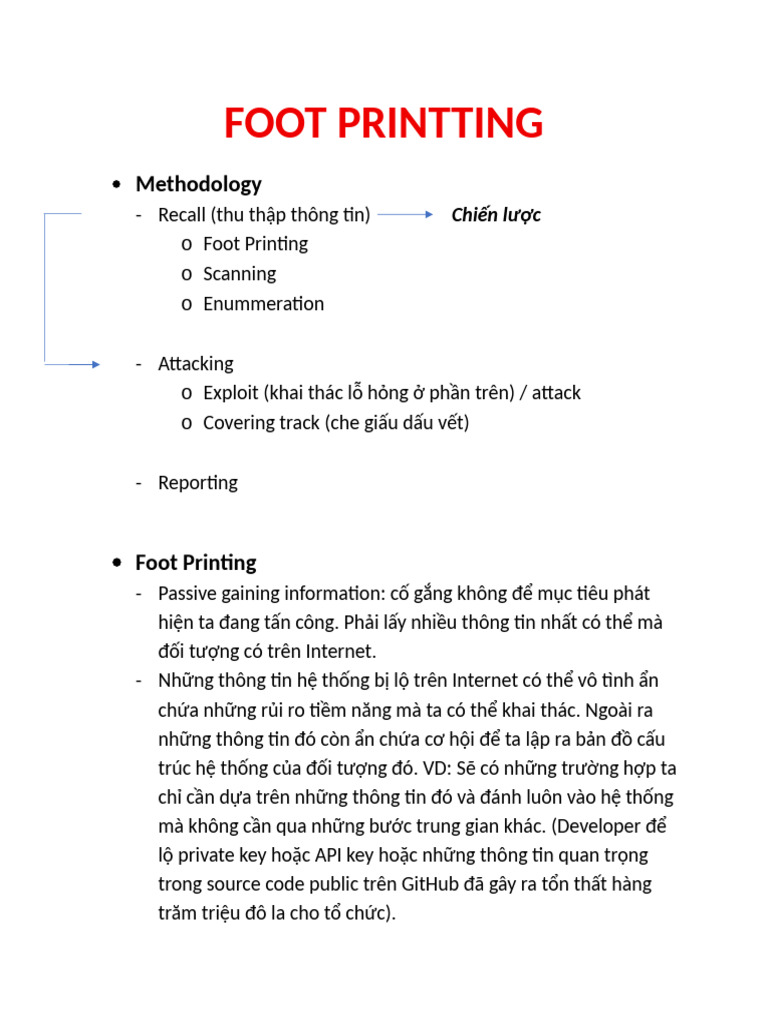 Foot Printing | PDF