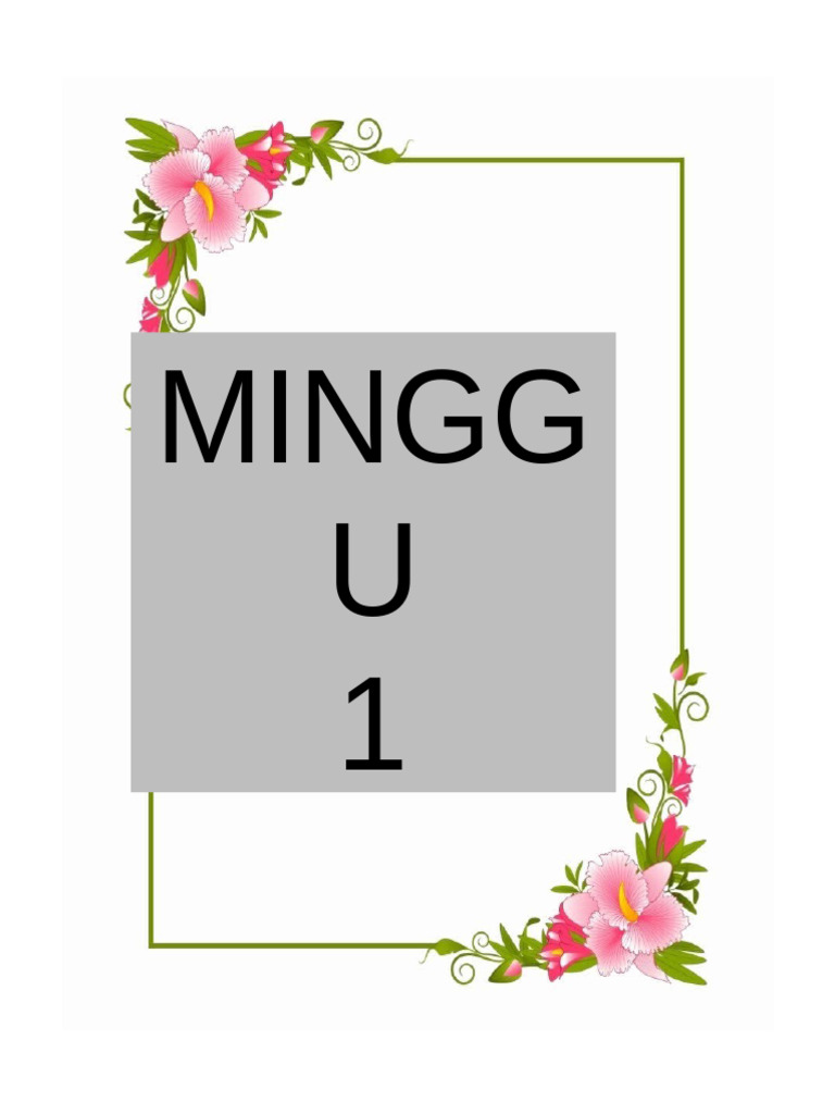RPH Minggu 1 | PDF