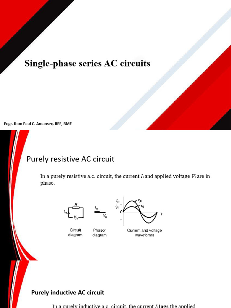 Module2 - Single Phase SERIES AC Circuits | PDF | Series And Parallel Circuits | Electrical ...