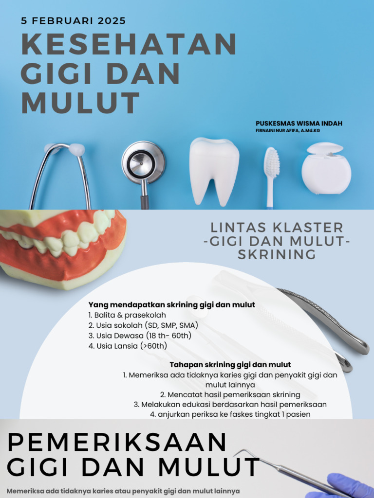 Materi Kader PKG Gigi PKM Wisma | PDF