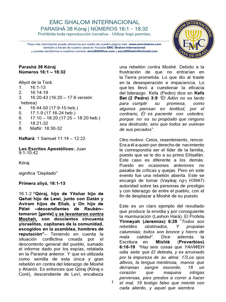 38 Koraj | PDF | Tetragrammaton | Diezmo
