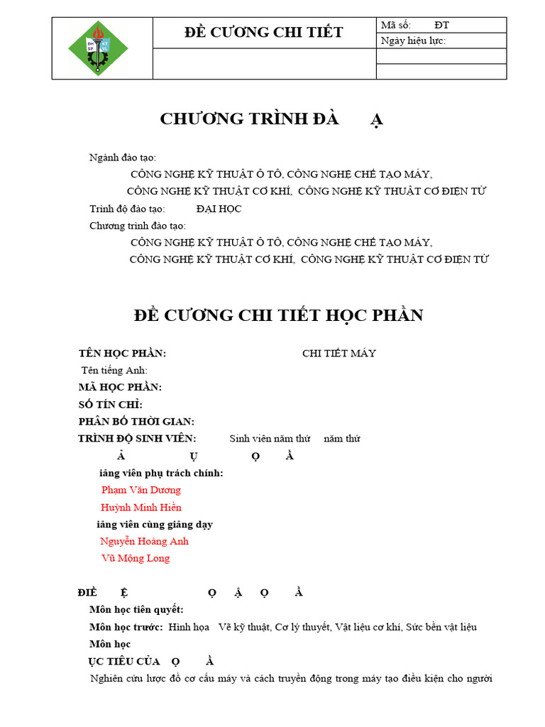 Dương - CDS, 02-2021-DCCTHP - NLCTM | PDF