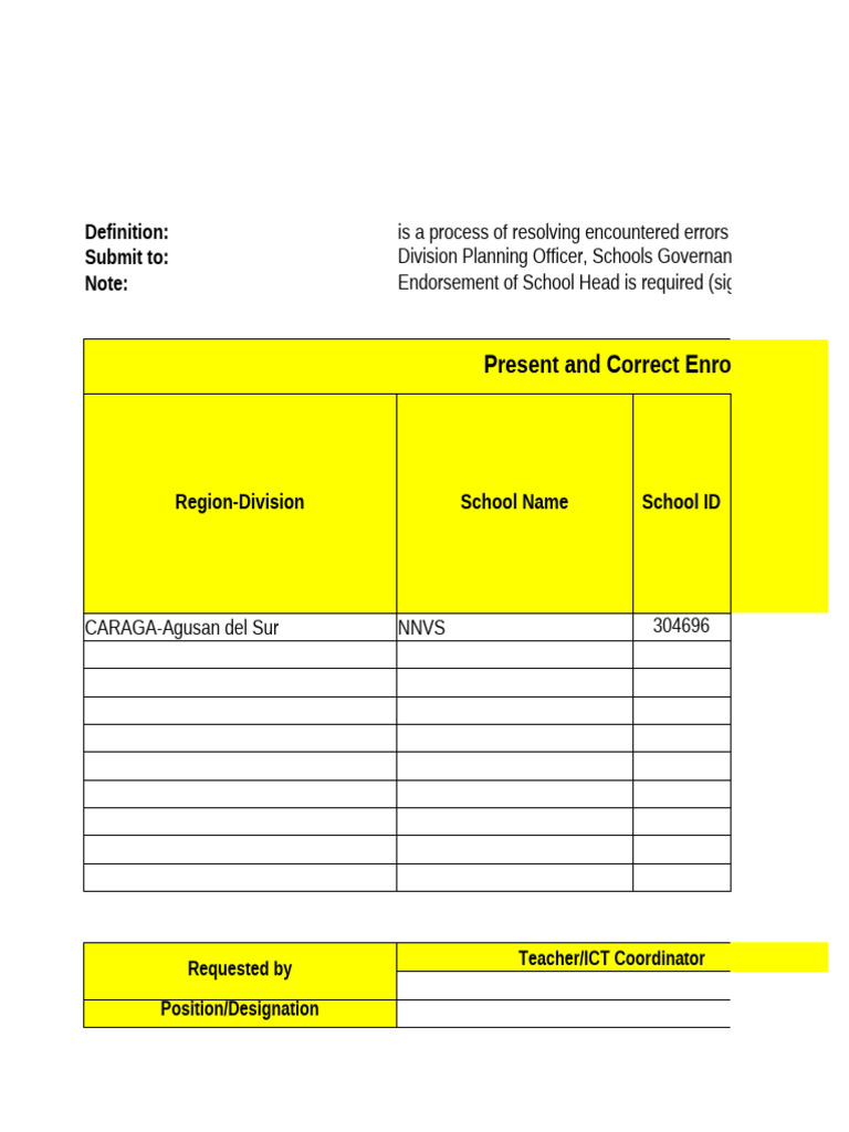 RF03 - Enrollment Data Issues | PDF | Computing
