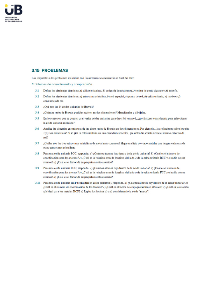 Tarea 2 Materiales de Ingenieria Iub 1er Corte 2025-02 | PDF