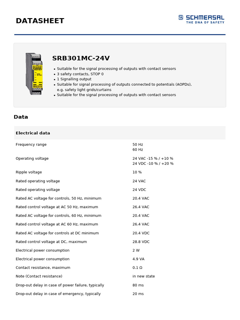 srb301mc 24v 2024 09 21 06 24 | PDF | Alternating Current | Relay
