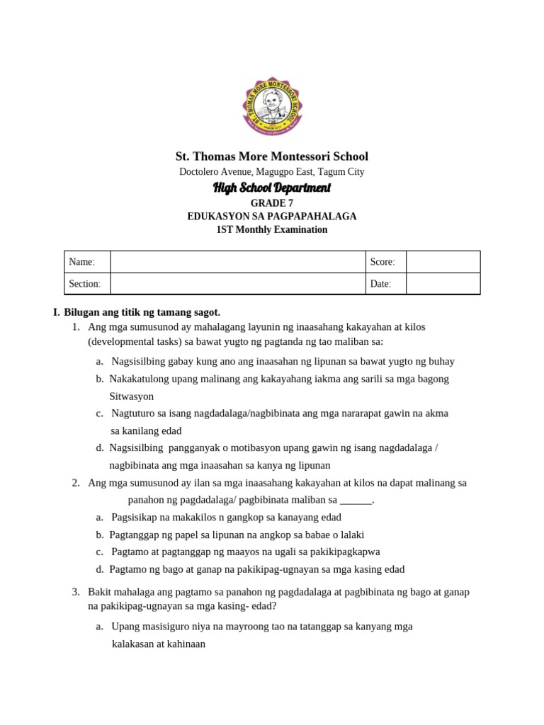 1st ME - ESP VII | PDF