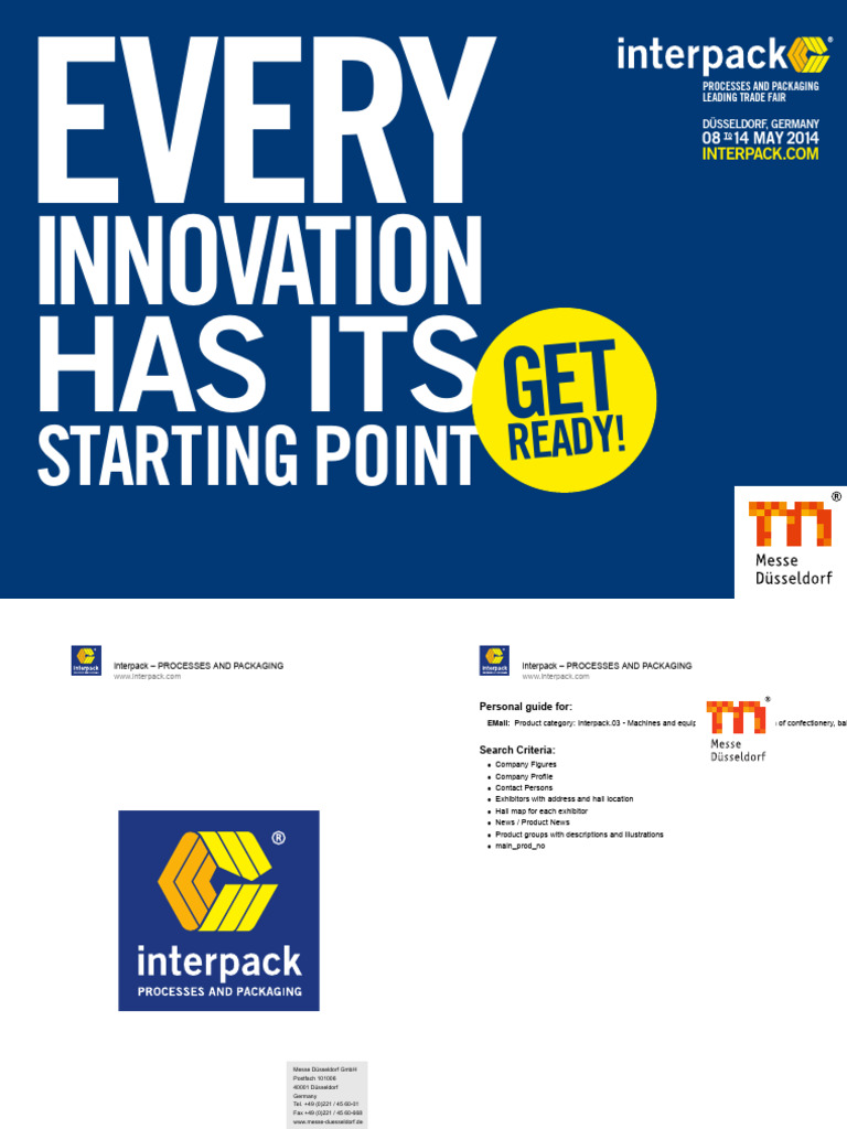 Exhibitor Interpack 2014 | PDF | Candy | Machines