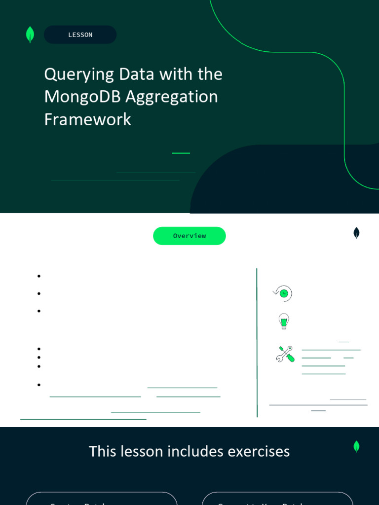 Mastering MongoDB Aggregation Techniques | PDF | Mongo Db | Creative ...
