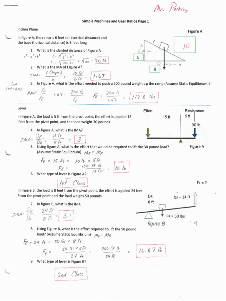 Simple Machine Pract | PDF