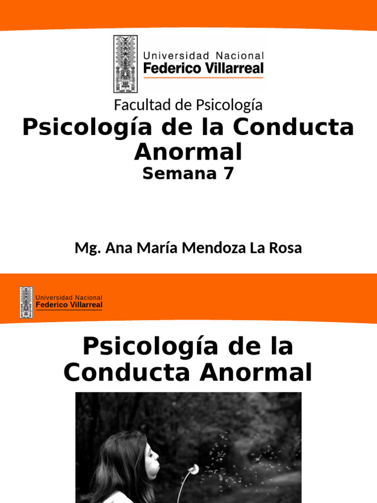 Psicologia de La Conducta Anormal Semana 7 | PDF | Las emociones ...
