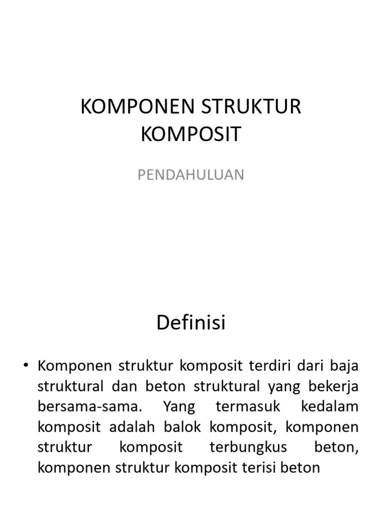 1. Pendahuluan Balok Komposit | PDF