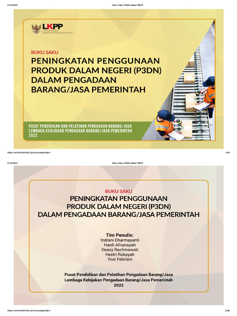 Buku Saku P3DN Dalam PBJP | PDF