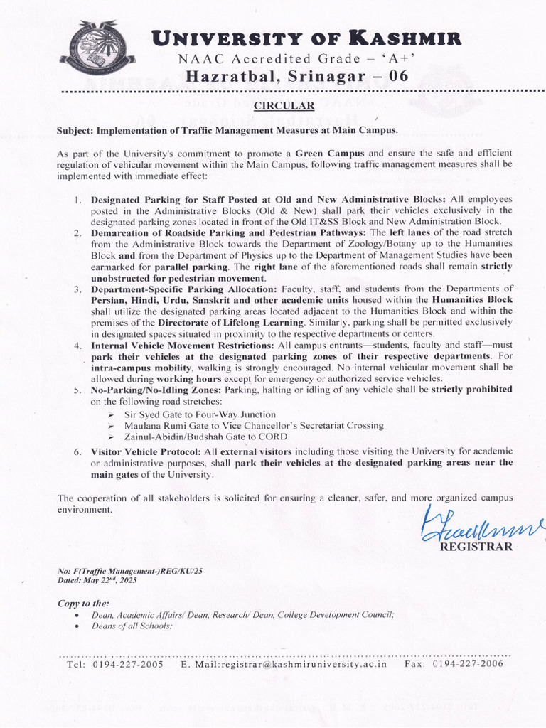 Traffic Circular | PDF