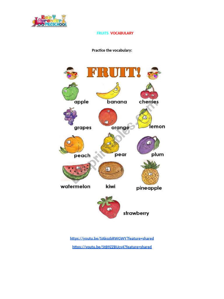 The Fruits. | PDF