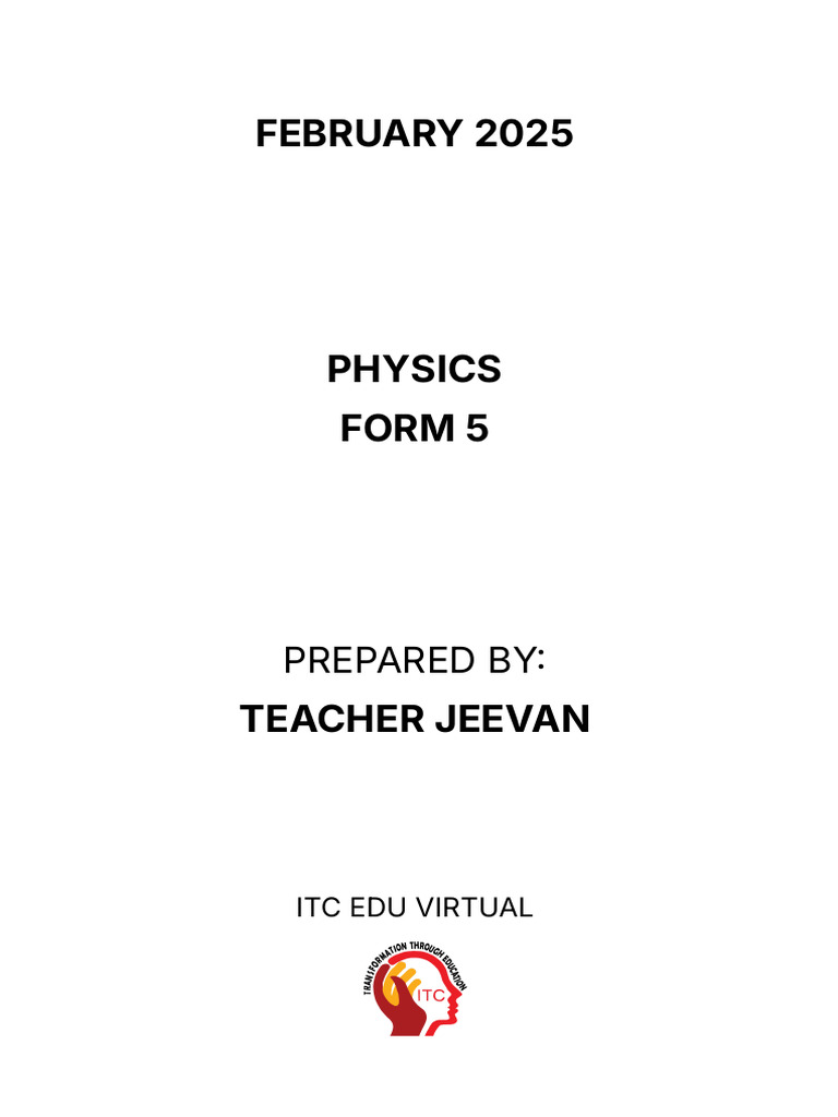 Feb'25 Physics Form 2 | PDF