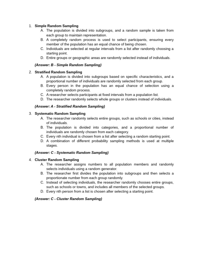 Random Sampling - Ict Activity | PDF | Sampling (Statistics ...