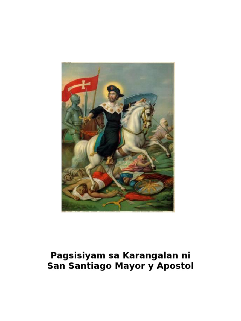 Pagsisiyam Sa Karangalan Ni San Santiago Mayor y Apostol | PDF