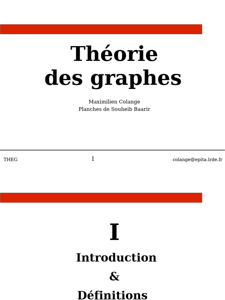 Introduction à la théorie des graphes | PDF | Combinatoire ...