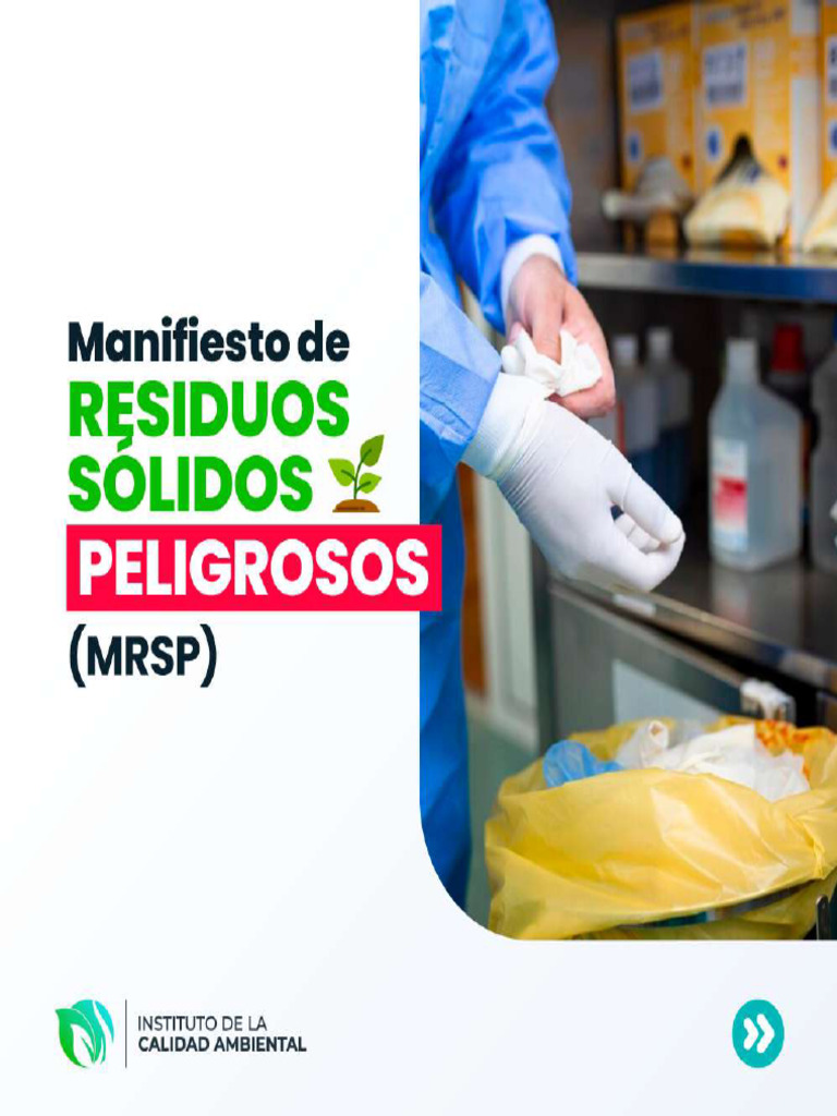 Manejo Adecuado de Los Residuos S Lidos Peligrosos 1716429984 | PDF