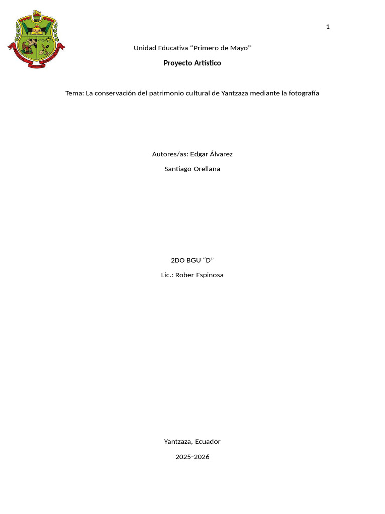 Proyecto de Eca | PDF | Turismo | Sustentabilidad