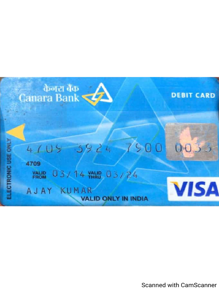 Ajay Debit Card | PDF
