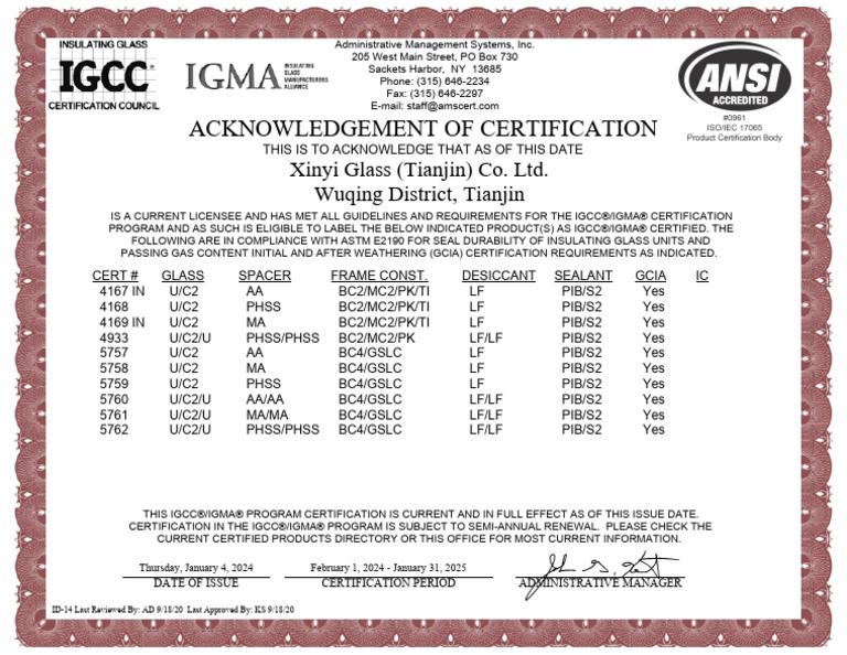 Igcc-Igma Certificate Xgt01ch | PDF | Insulators