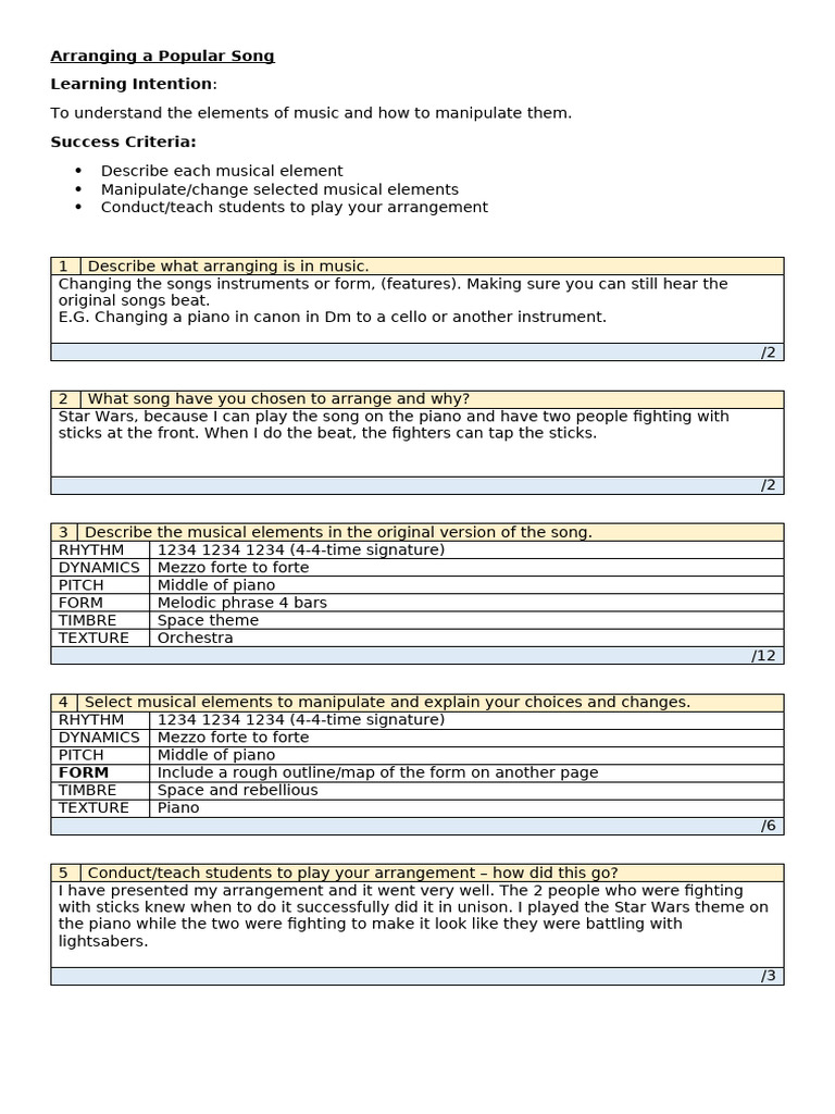 Arranging Popular Songs: A Guide | PDF | Piano | Musical Compositions