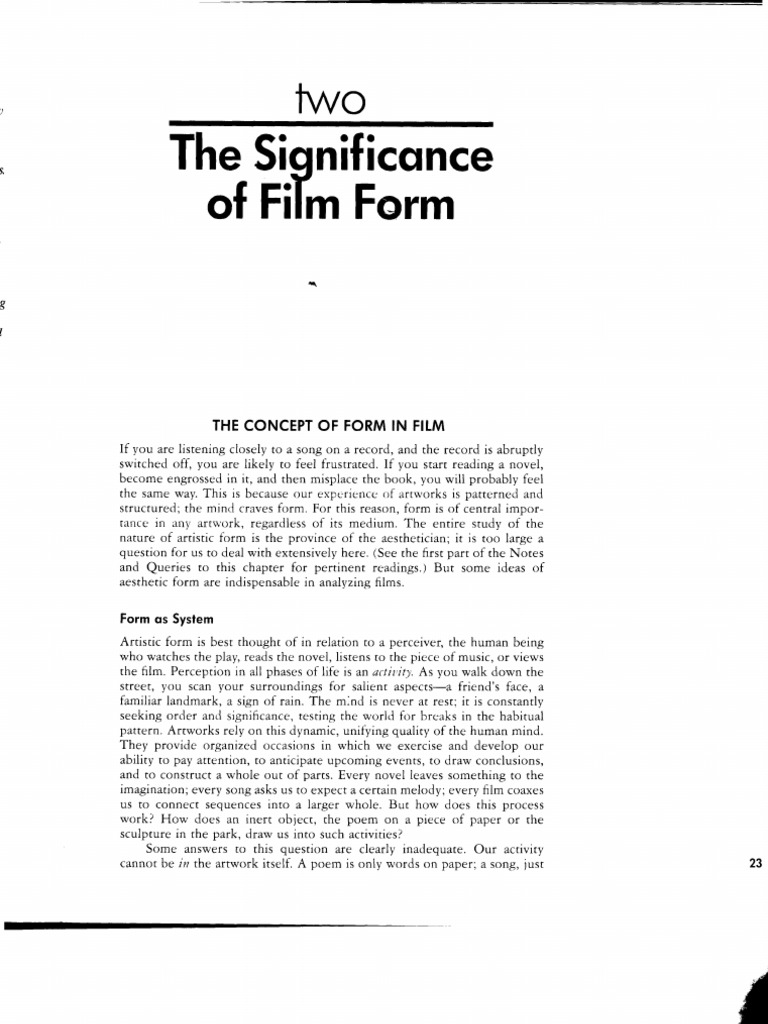 The Significance of The Film Form | PDF | Dorothy Gale | Yellow Brick Road