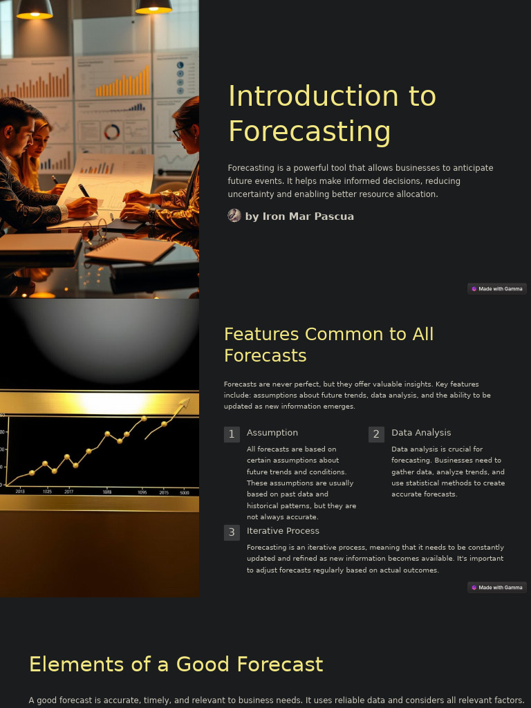 Introduction To Forecasting | PDF | Forecasting | Data Analysis