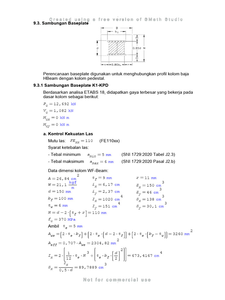 7C. Sambungan Pinned Baseplate WF150 | PDF
