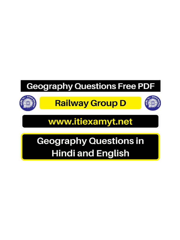 Geography Questions PDF Group D | PDF