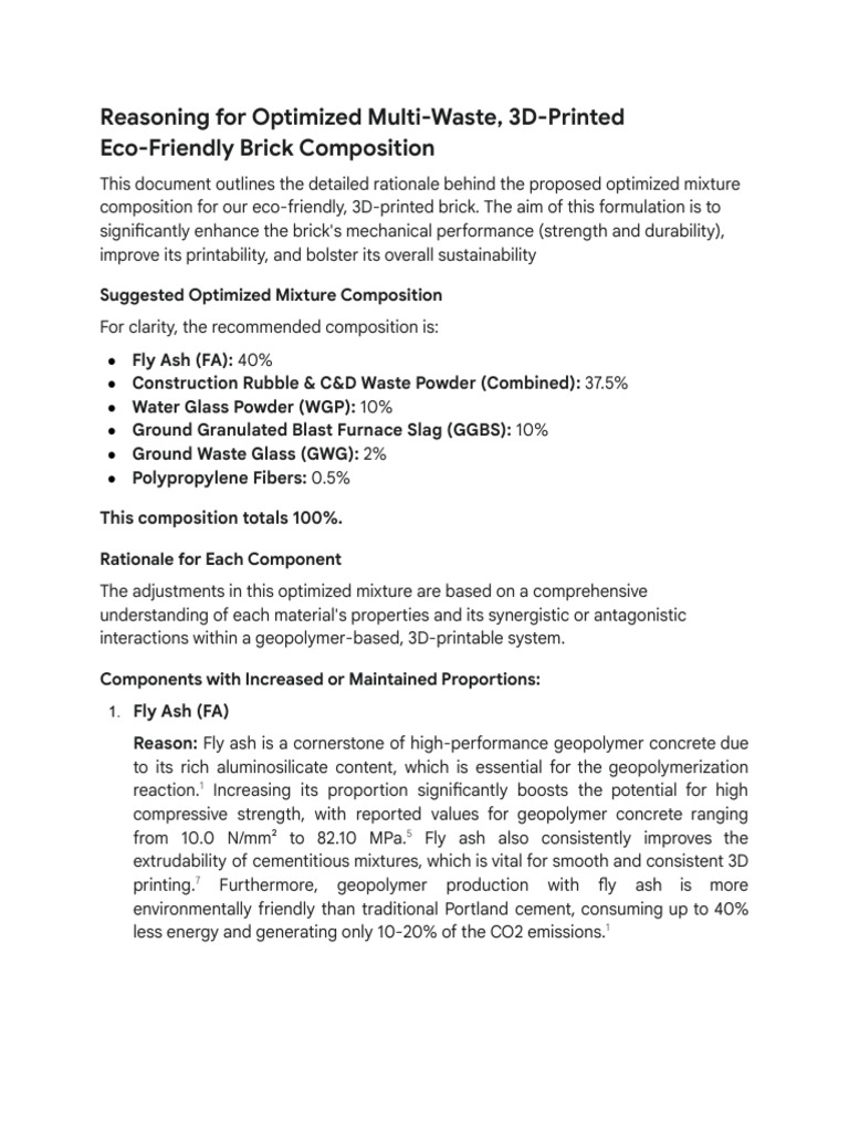 Raw Material Selection Justification | PDF | Concrete | Cement