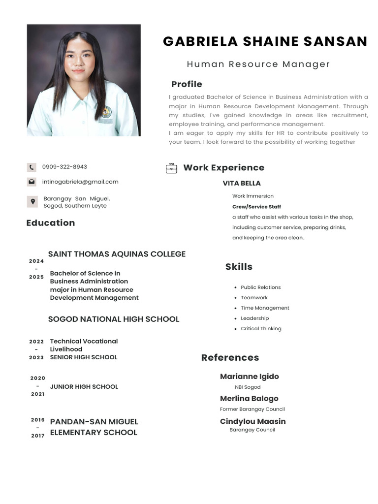 Simple Professional CV Resume 20250428 104446 0000 | PDF