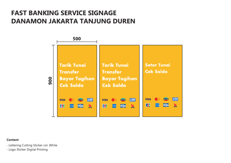 Sticker ATM Fast Banking Danamon Tanjung Duren | PDF
