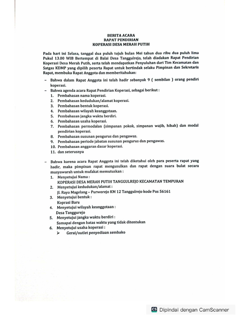 Ba Rapat Anggota | PDF