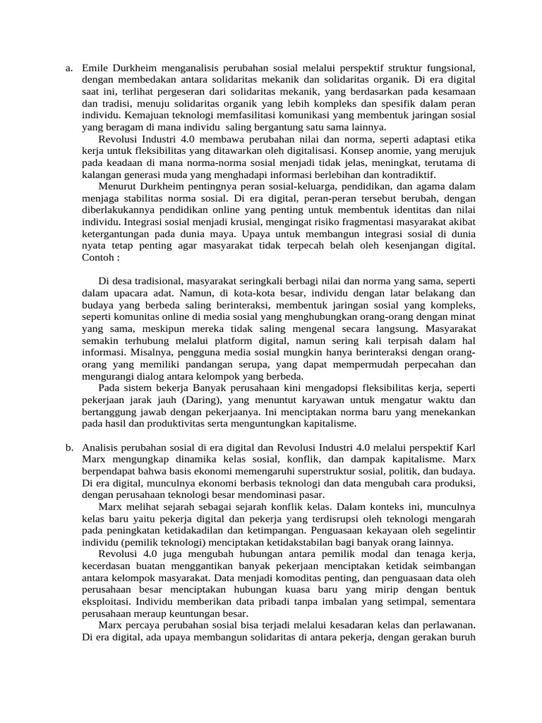 Tugas Sosiologi Fix | PDF