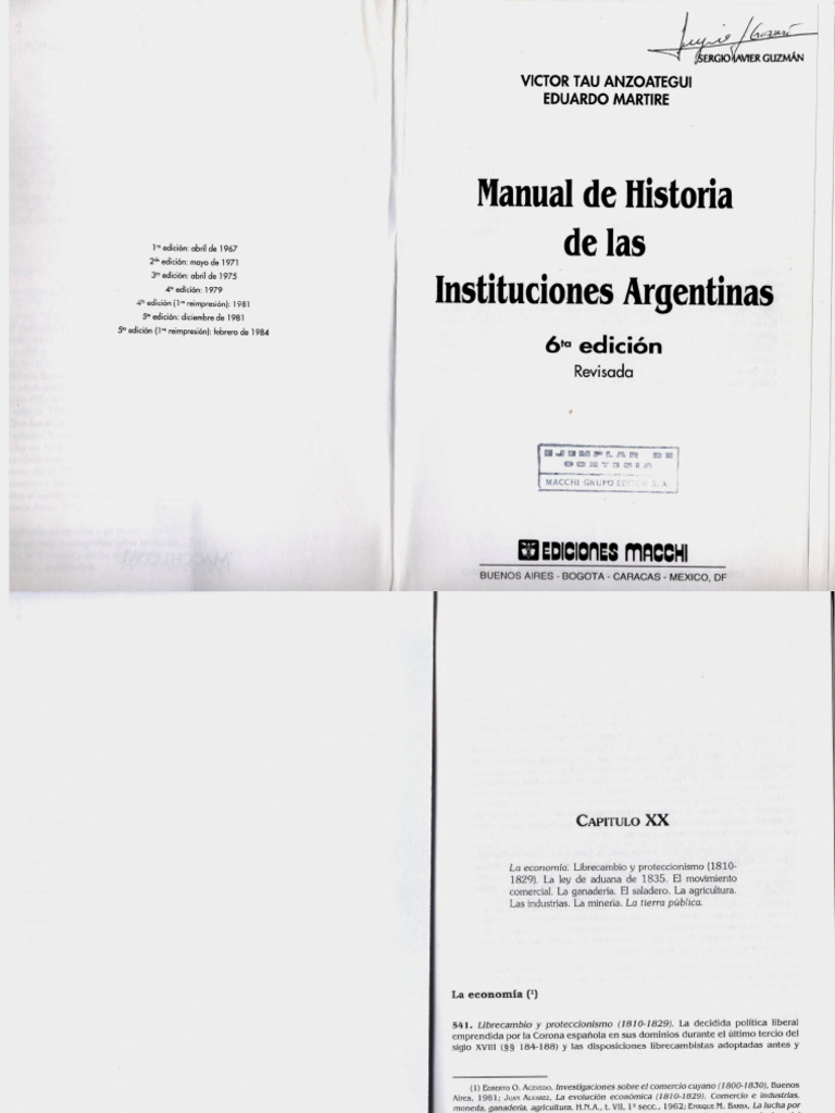 Cap.20 Manual de Hist. de Las Inst. Arg. | PDF