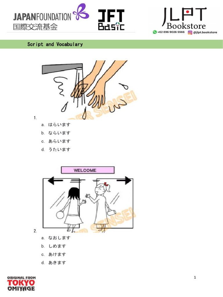Persiapan JFT Basic Volume 10 | PDF