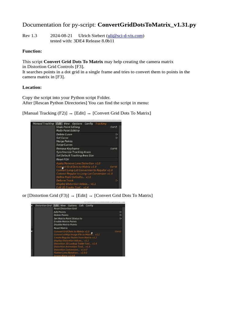 Convert Grid Dots To Matrix Documentation | PDF