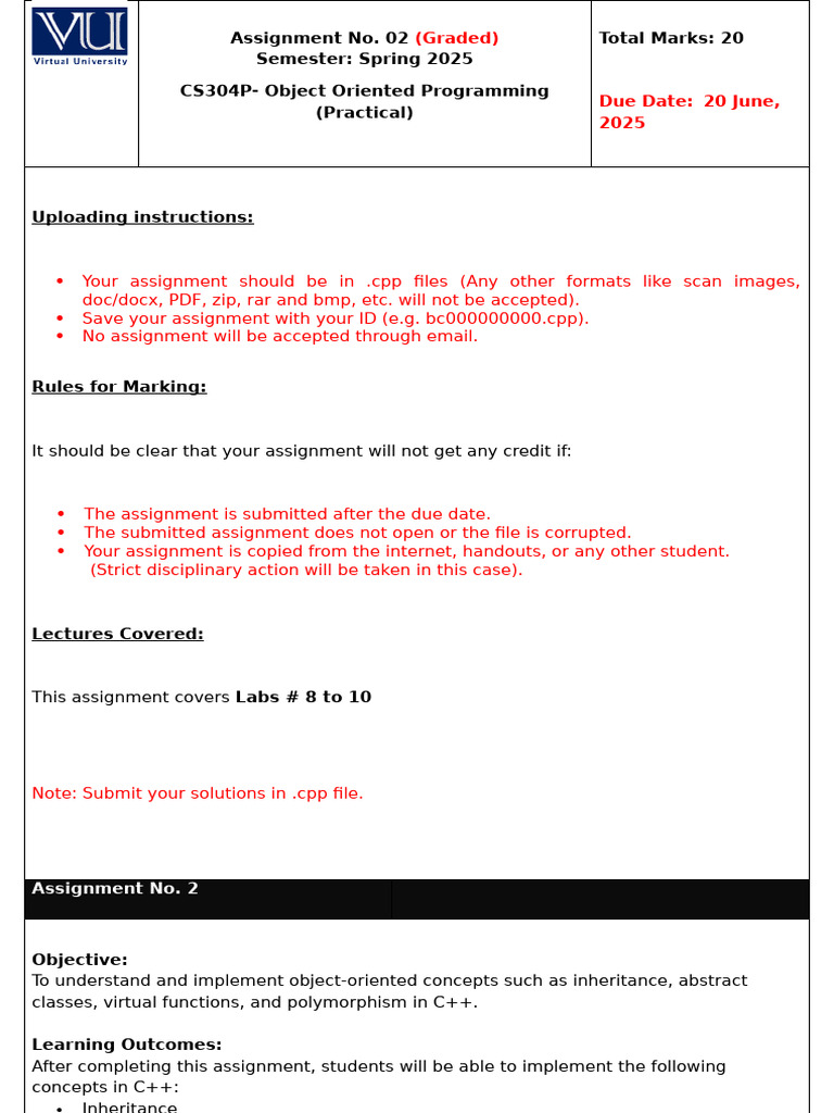 Spring 2025 - CS304P - 2 | PDF