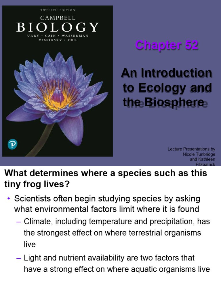 An Introduction To Ecology and Biosphere | PDF | Lake | Coral Reef