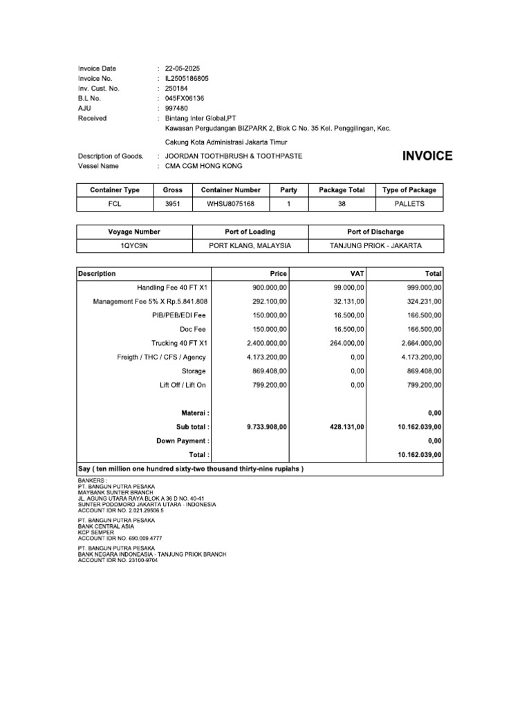 Printout Invoice Request | PDF