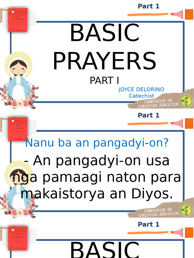 Lesson 0 Part 1 by Joyce Delorino Basic Prayer | PDF