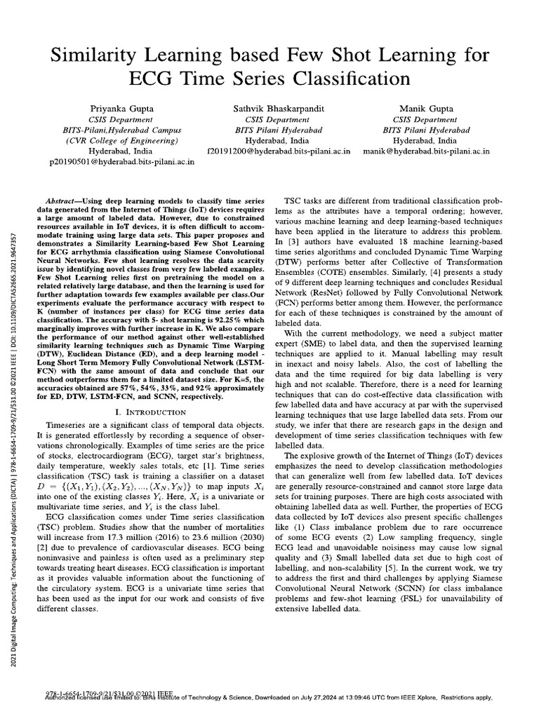 FSL With Pretraining DICTA | PDF