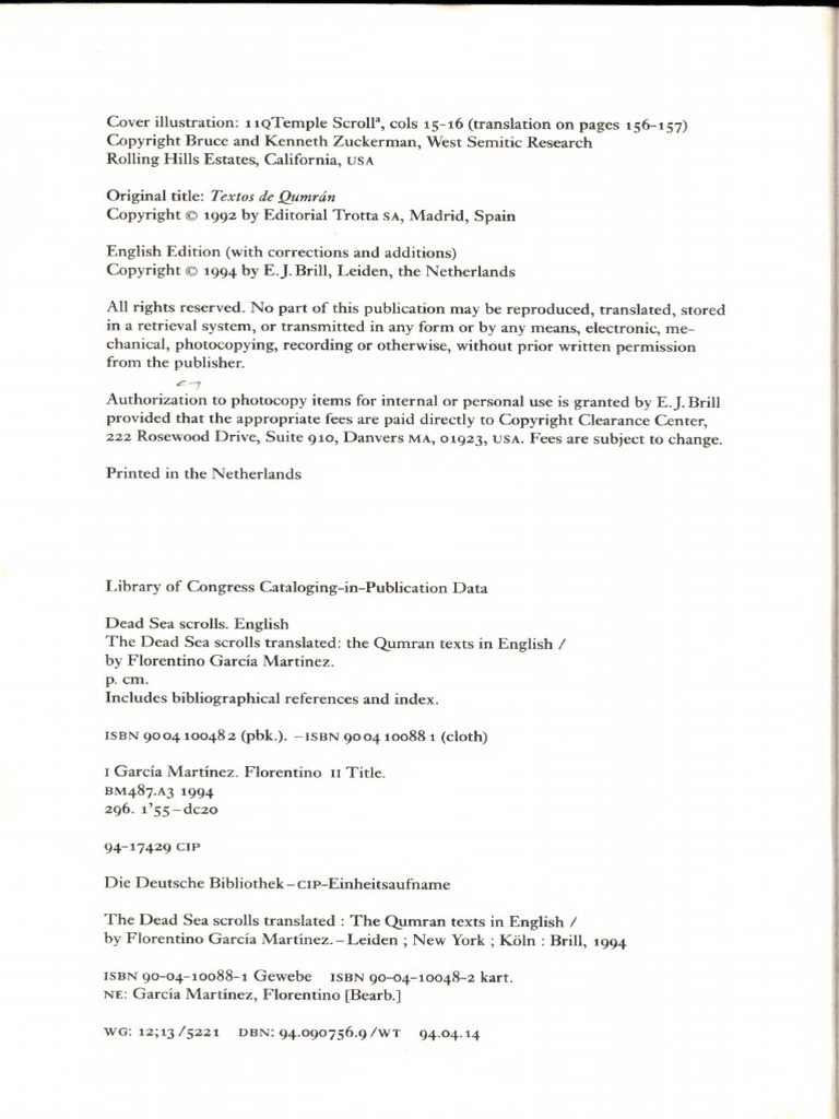 Dead Sea Scrolls: Qumran Texts Translated | PDF