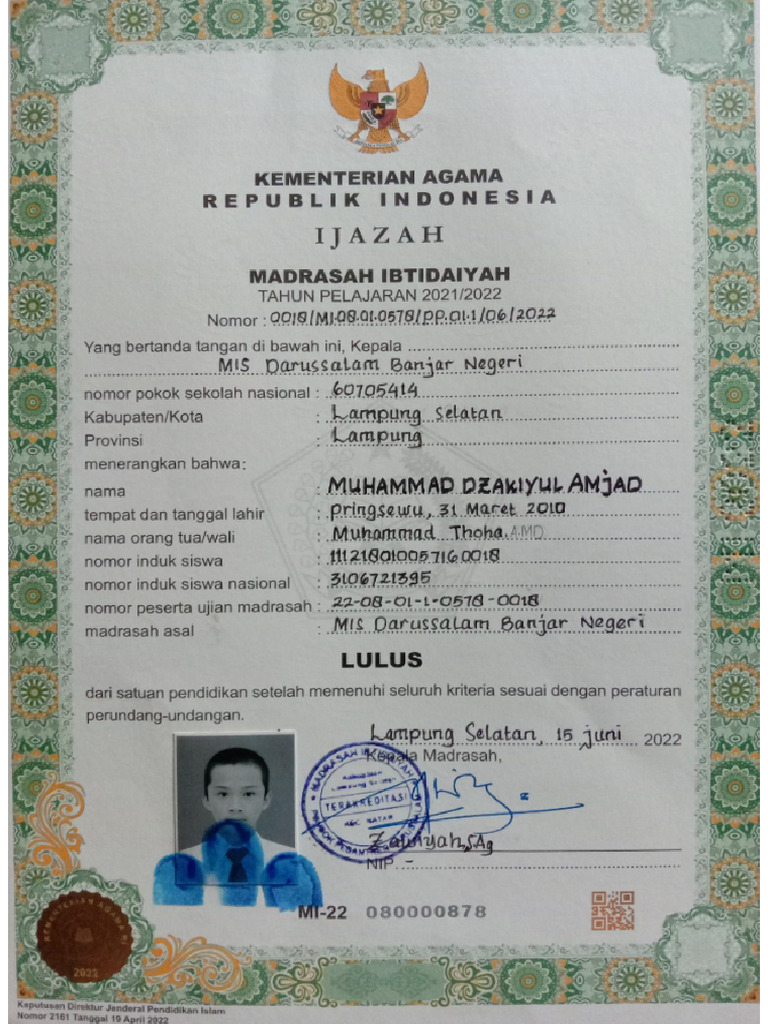 Ijazah Mi Amjad | PDF