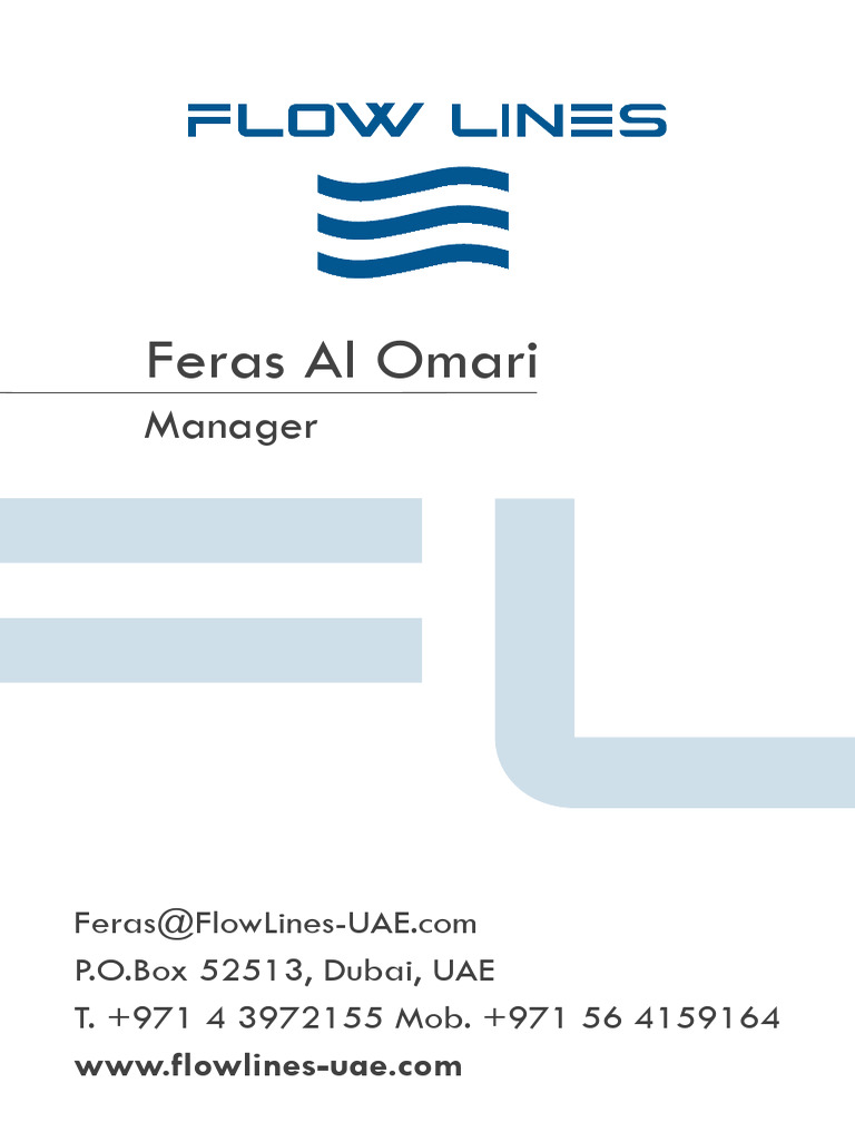 Flow Lines Business Card | PDF