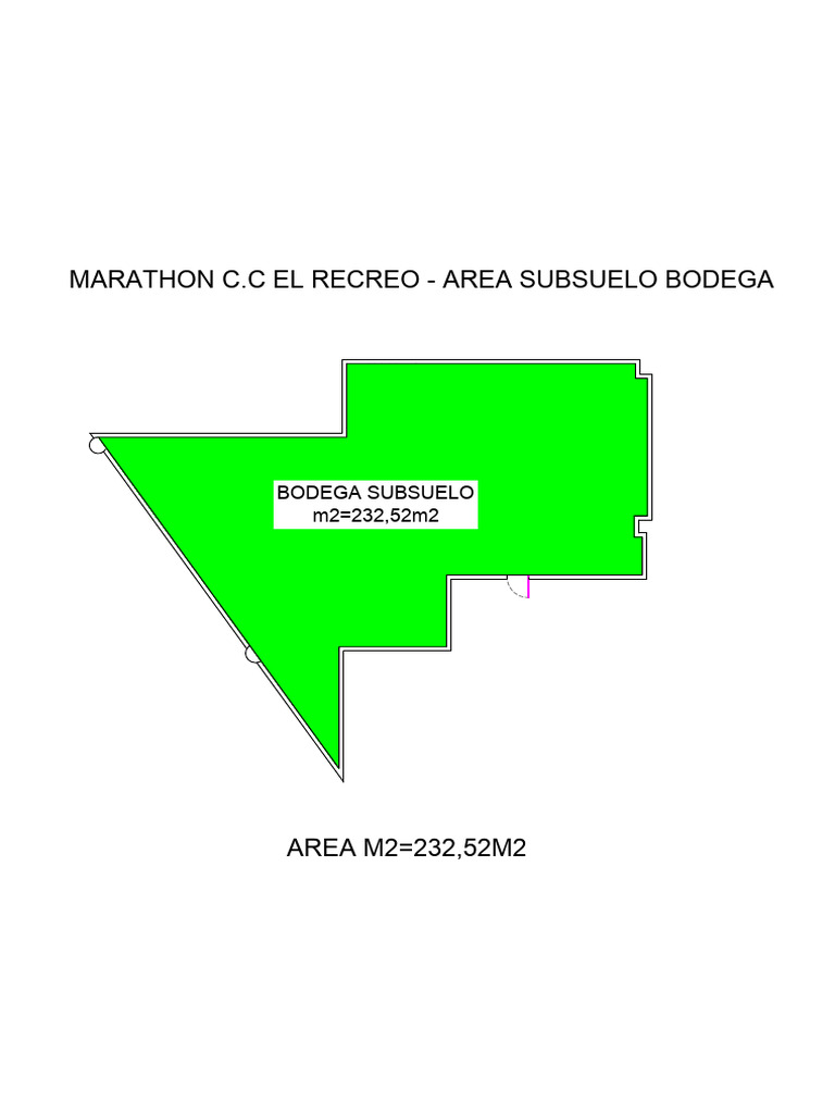 Plano El Recreo Bodega Subsuelo Medida | PDF