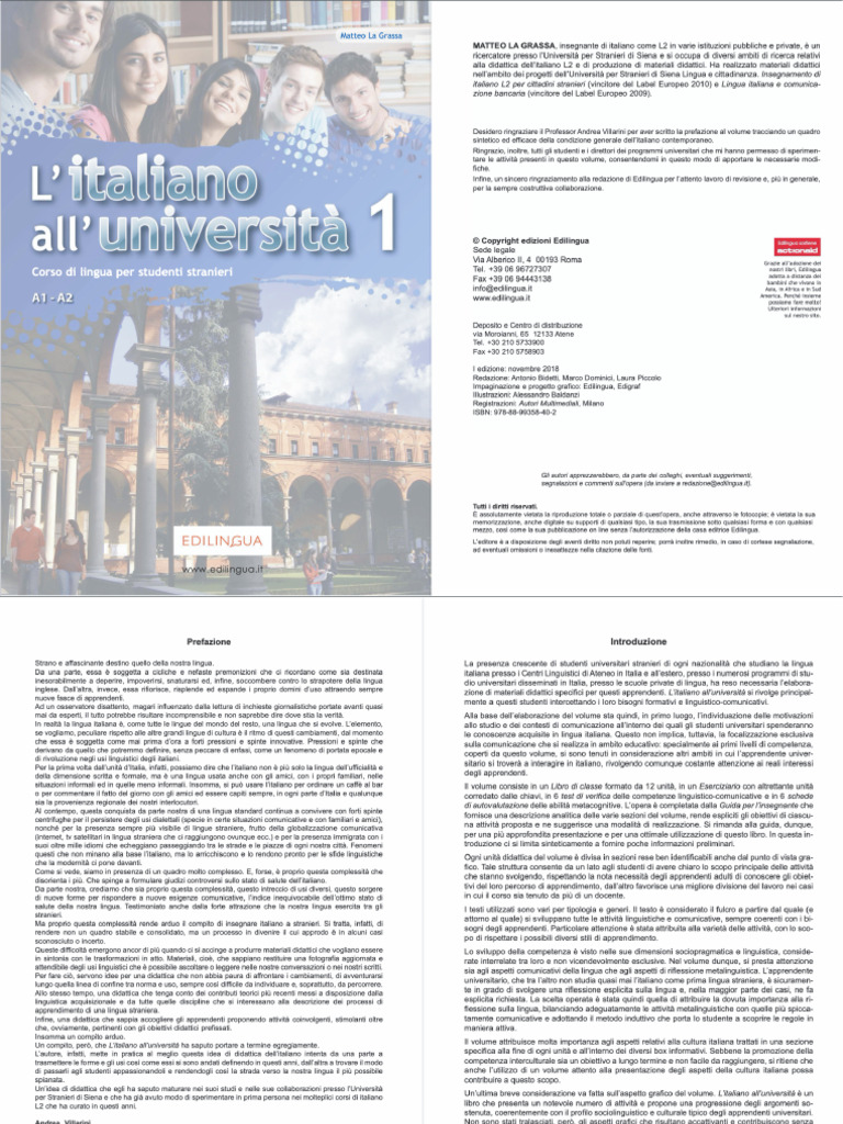 01 Italiano All'Università | PDF