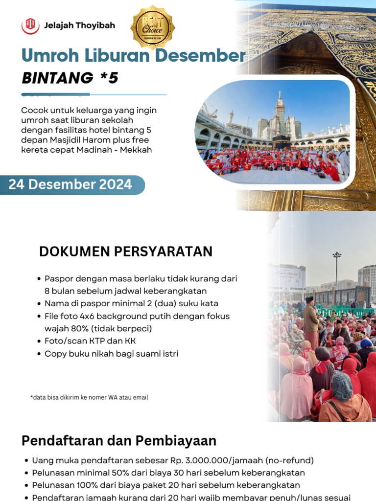 Paket Umroh Desember Bintang 5 | PDF